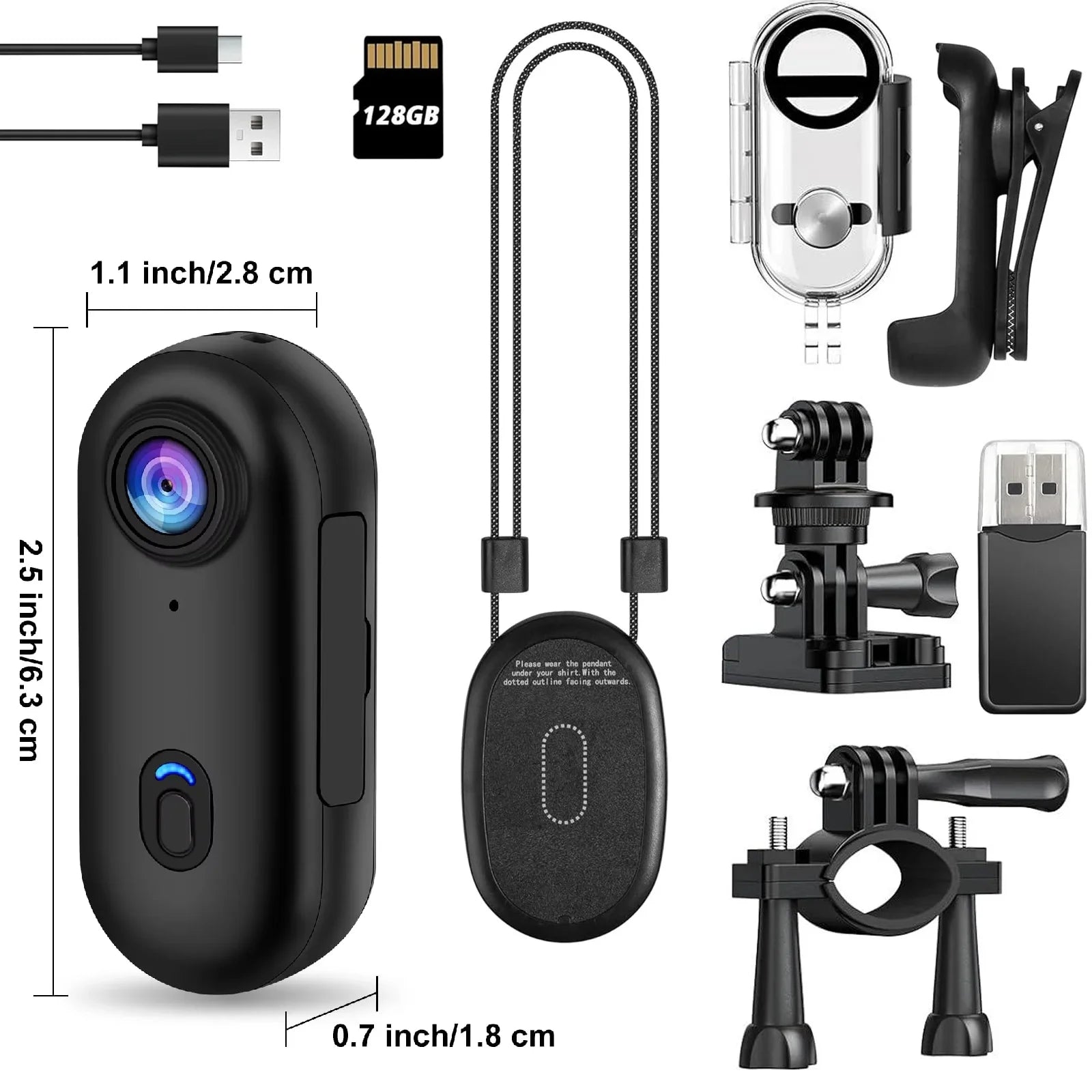 Câmera de Ação 4K Bodycam Impermeável 30m Wi-Fi – OctoShop