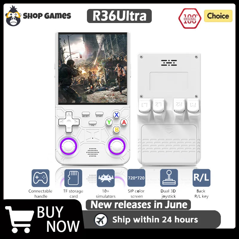 2025 r36 ultra open source r36s console de videogame sistema linux 4.0 ...